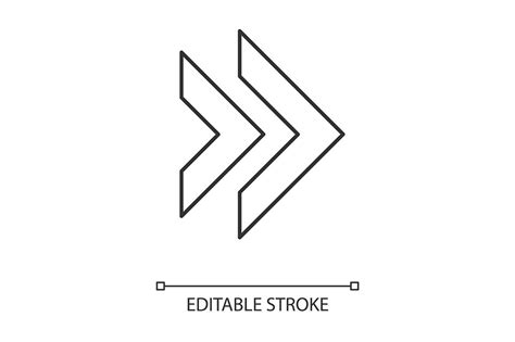 Double Arrow Linear Icon Masterbundles