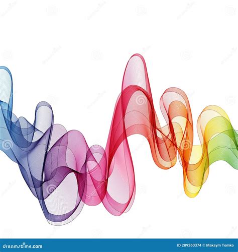 Smooth Wave Flow Color Wave Abstract Design Elements Eps 10 Stock Illustration Illustration