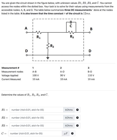Solved You Are Given The Circuit Shown In The Figure Below Chegg