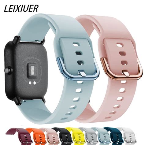 Silicone Band For Amazfit Gtr E Gtr Gtr Mm Gtr Gtr Pro Stratos Mm Width Silicone