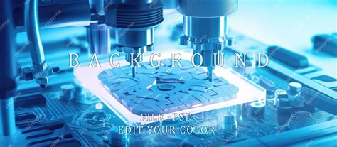 Premium Psd Silicone Mold Machine Being Extracted From Semiconductor