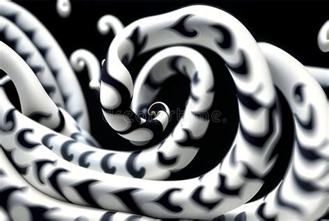 Intricate Swirls Of Topaz Abstract Art Capture Fluid Motion Stock Illustration Illustration Of