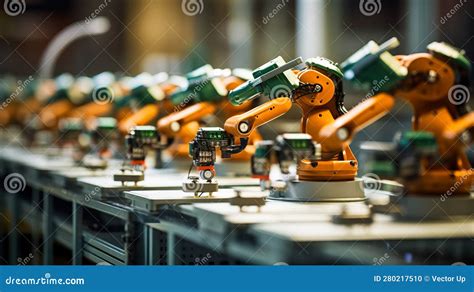 Automating The Production Line With Precision Generative Ai Stock Illustration Illustration