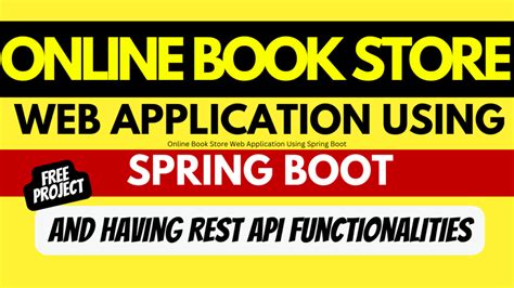 Free Project Online Book Store Web Application Using Spring Boot