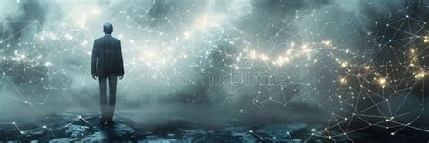 Exploring The Intersection Of Business And Neural Technology Stock Illustration Illustration