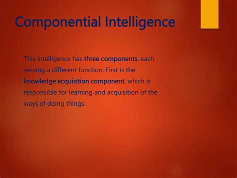 Triarchic Theory Of Intelligence By Robert Sternberg 1 1 Pptx