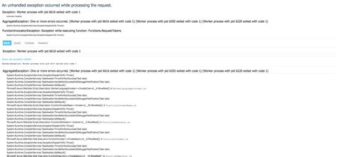 Async And Await In Javascript Rendering Azure 500 Internal Error · Issue 2578 · Azureazure
