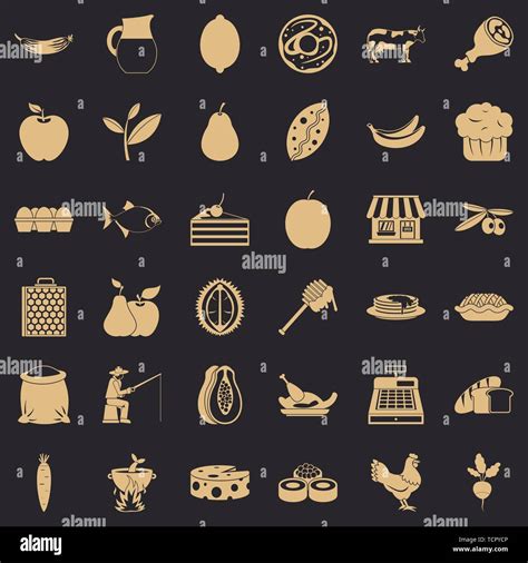 Livelihood Icons Set Simple Style Stock Vector Image And Art Alamy