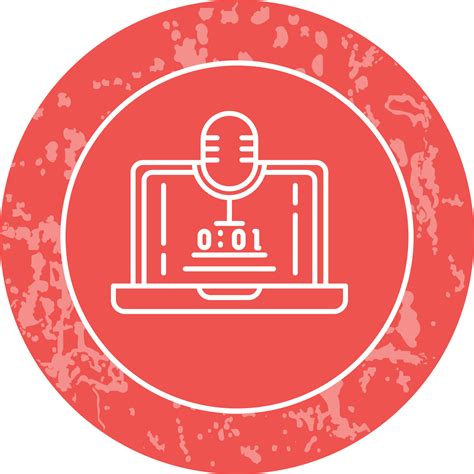 Voice Recorder Vector Icon 19081446 Vector Art At Vecteezy