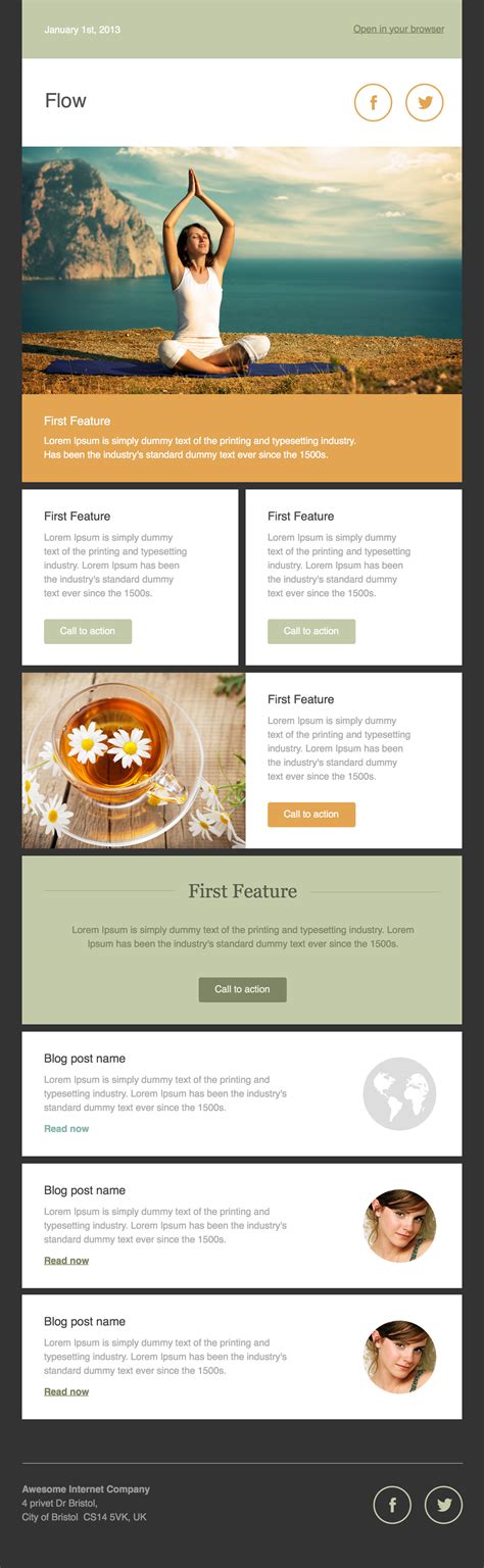 Best Free Html Email Newsletter Templates At Sandra Madrigal Blog