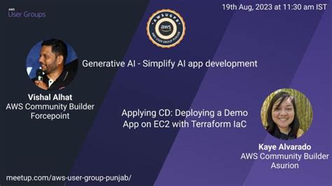 Aws User Group Punjab Meetup On Ai And Iac Amandeep Singh Bajwa