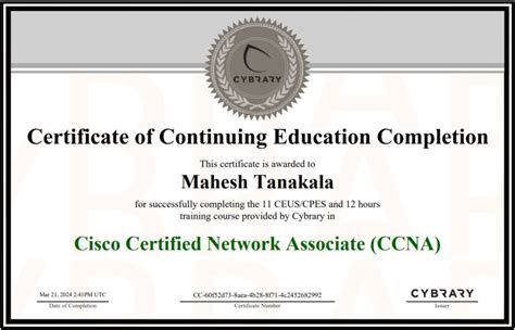 mahesh tanakala on linkedin ccna networking cybrary careergrowth