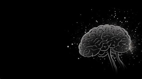 Human Brain On A Plain Background With Copy Space Premium Ai