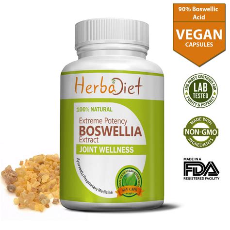 Boswellia Serrata Extract Capsules 90 Strong 8000mg Eq Joint Health