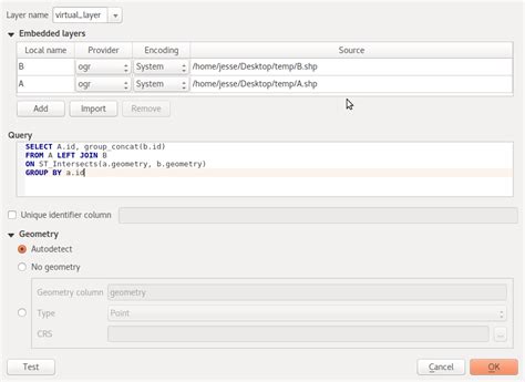 Qgis Listing Ids Of Polygons Within Another Polygon In The Attribute