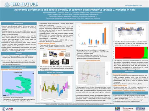 Pdf Agronomic Performance And Genetic Diversity Of Common Bean