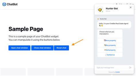 Sample Page For Testing Your Chatbot Prototype