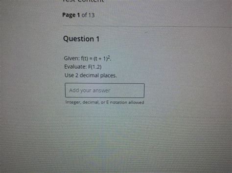 Solved Page Of Question Given F T T Chegg Com