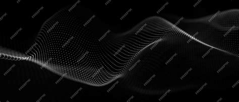 Premium Photo Dynamic Wave Of Particles Abstract Futuristic Background Big Data Visualization