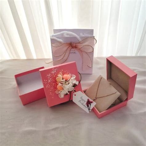 핸드메이드 프로포즈 기념일 생일축하 목걸이 선물 보석함 주얼리 케이스