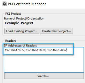 Create PKI BALTECH Docs