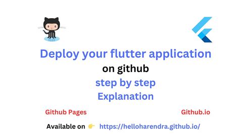 How To Host Flutter Web App On Github Youtube