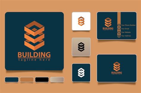 Premium Vector Building Monogram Logo Premium Vector