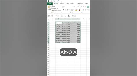 Fastest Way Of Formatting Tables Excel Exceltutorial Exceltips Youtube