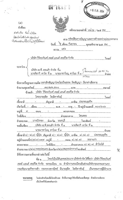 Photo Gallery ศาลฯ สั่ง “เอ พี ฮอนด้า” จ่ายค่าเสียหาย “วิจิตรภัณฑ์” 5 ล้าน ฐานบอกเลิกสัญญาโดยมิชอบ