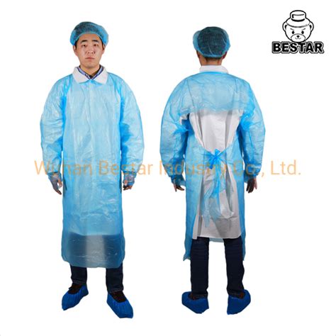 Medical Food Industry Cleaning Use Disposable Cpe Protective Apron