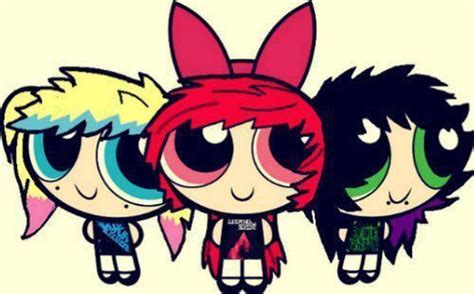 Emo Powerpuff Powerpuff Girls Punk Powerpuff Cartoon Characters