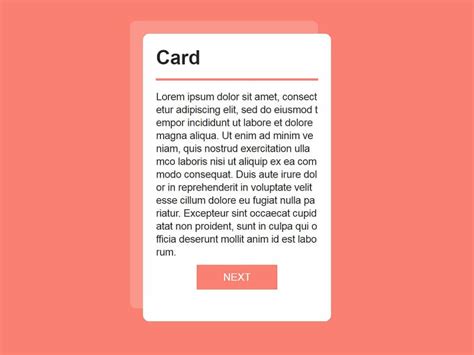 Html Css Card Template