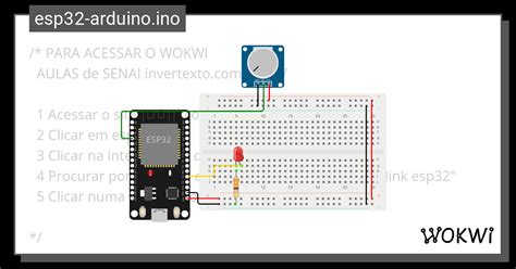 Esp32 Senai Aula0 Potenciômetro Wokwi Esp32 Stm32 Arduino Simulator