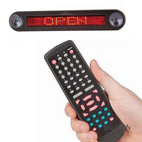 Led Scrolling Sign By Remote Program With V Cigar Lighter