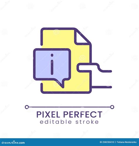 Read Instructions Pixel Perfect Rgb Color Icon Stock Vector