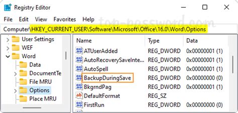 configure word to create automatic backup copy of a document 2 methods
