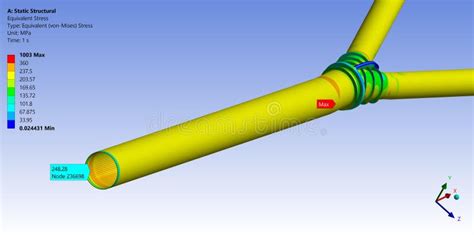 Hydropower Penstock Bifurcation Design Stock Illustration