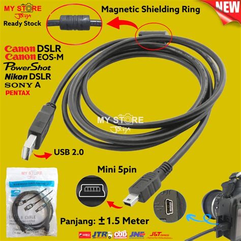 Jual Kabel Data Canon Eos 6d 7d 7dii 6dii 100d 200d Eos M M2 M3 M10
