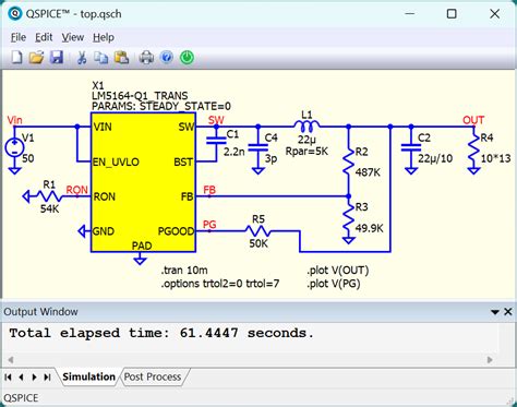 simulating ti lm5164 timestep too small error qspice qorvo tech forum