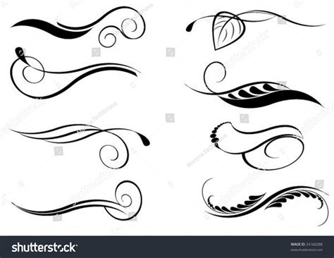 Vectorized Scroll Design Elements Can Be Stock Vector 24160288