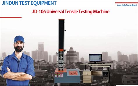 Single Column Tensile Testing Machine Computer Controlled Tensile Strength Compression Testing