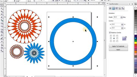 Arrange Menu Transformation In Corel Draw Youtube