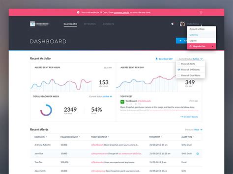 Dashboard Design Best User Dashboard UI Examples