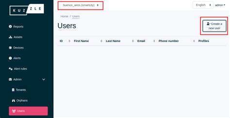 Setup Your First Tenant Kuzzle Documentation