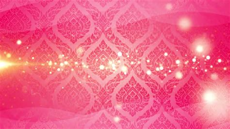 วีดีโอแบคกราวพื้นหลังลายไทย สีชมพูลายไทย เคลื่อนไหว 4k สำหรับงานเกษียณ