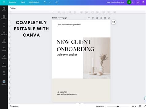 Client Welcome Packet Canva Template Virtual Assistant Welcome Pack Editable Coaching