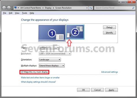 Display Change Main Display Tutorials