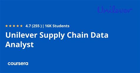 Unilever Supply Chain Data Analyst Welcome