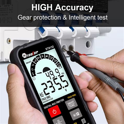Tooltop Et8132 2 88 Inch Display Screen Handheld High Accuracy Digital Multimeter Ac Dc Voltage