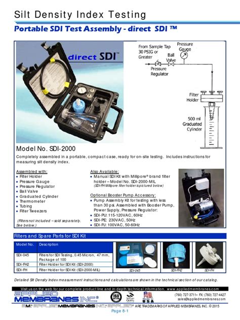 Simple Sdi Portable Automatic Silt Density Index Meter 51 Off